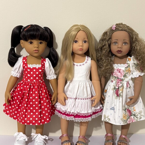 Black Polka Dot Dress for Little Kidz 14.5"/36 Cm Dolls and Similar ...