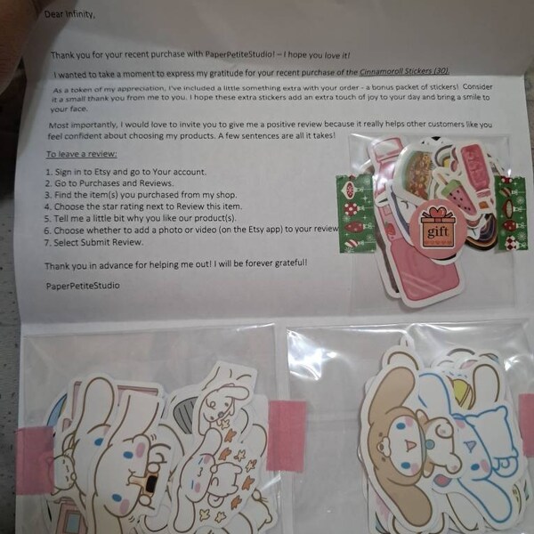 Pink Themed Cartoon Stickers | Assorted Sticker Pack | Surprise Grab ...