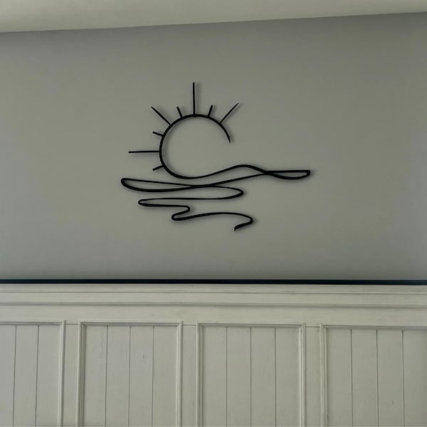 Sunshine Metal Sign | Sun Metal Wall Art | Sea Sparkle Metal Wall Decor ...