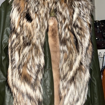 Extra Long Silver Fox Fur Collar - Etsy