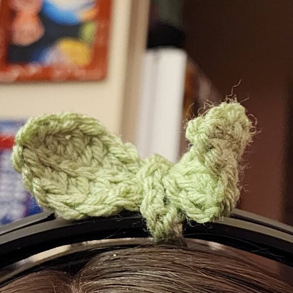 Crochet Sprout Leaf Accessory - Etsy