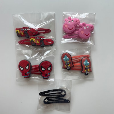 Apple Snap Hair Clips Pack of 2 Red - Etsy