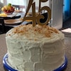 Glitter 45 Topper, 45 Cake Topper, Big 45, 45th Birthday, 45 Birthday ...