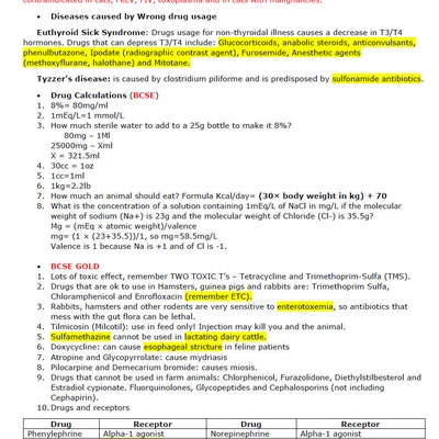 Comprehensive Clinical Pathology Vet Notes BCSE and NAVLE Prep Guide - Etsy