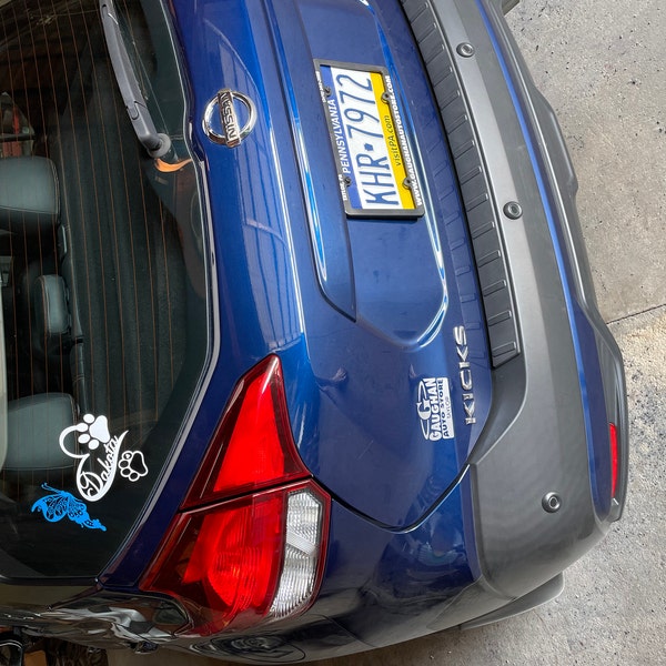 Mountain and Trees Large Decal for Car Mountain Range Outdoor Decal off ...