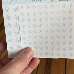 Snow Day Script Stickers Removable White Matte or Clear | Etsy