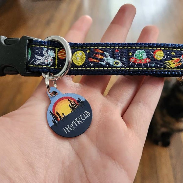 Chili Peppers Ribbon Dog Collar - Etsy