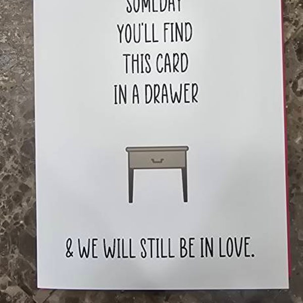 In Love Card, Someday You'll Find This in A Drawer, Card for Boyfriend ...