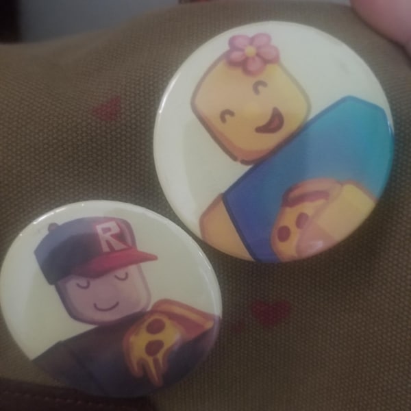 Roblox Guest & Noob Matching Pin-back Button Badge Set of 2 - Etsy