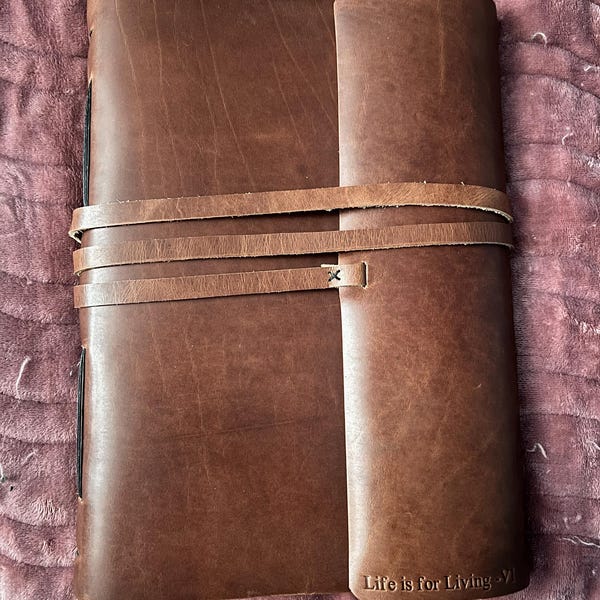 Extra Large Journal, Hand Bound Journal, Personalized Gift for Her ...