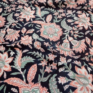 Multi Color Block Print Fabric Cotton Fabric Vegetable Dyes - Etsy