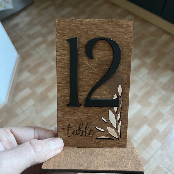 Wedding Table Numbers, Rustic Wedding Decor, Custom Wedding Table ...