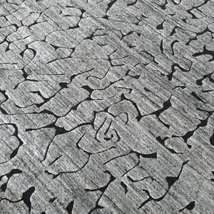 Paint Splatter Purple & Multi, Irregular Shaped Hand-tufted Wool ...