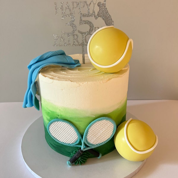 4" Large Tennis Racquet Silicone Craft Mould Food Safe for Cake Toppers ...