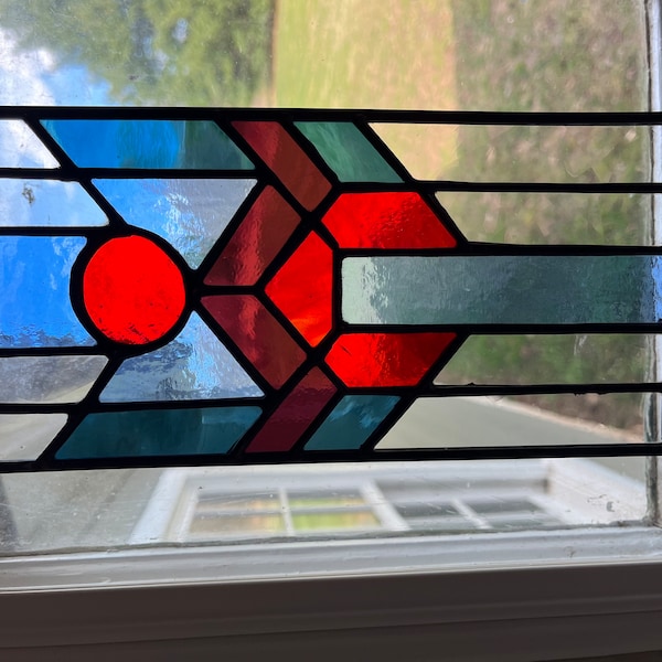 Stained Glass Pattern Art Deco Suncatcher Pattern Downloadable Pattern ...