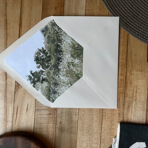 Fine Art Envelope Liners, Forest Wedding Invitation Envelopes ...