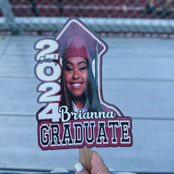 Kindergarten Graduation Fans/personalized Photo & Name, Custom Grad ...