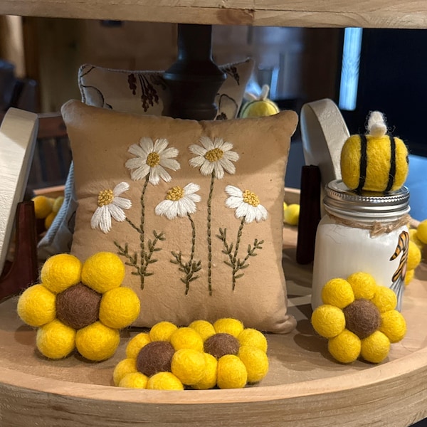 Stripe Wool Felt // Printed Felt // Printed Wool Felt // Stripe Felt ...