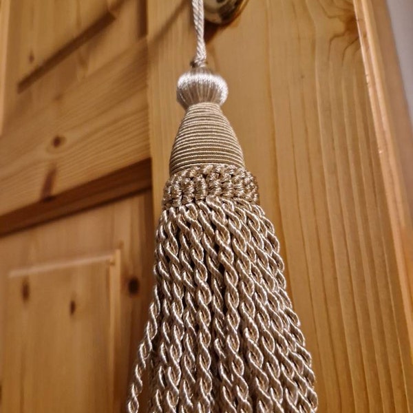 Curtain Tie Backs, Curtain Tassels, Blue and Gold Tassels Tie Backs ...