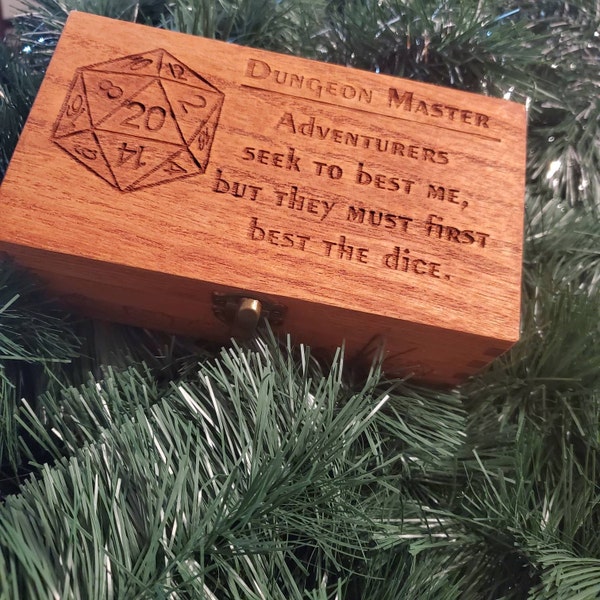 Dungeon Master Large Dice Box, Pathfinder, Dungeons and Dragons, Dice ...