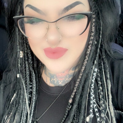 Boho Dreadlocks With Loose Hair black/purple/whitevideo Tutorials and ...