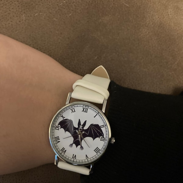 Bat Watch, Wrist Watch Skeleton of a Bat, Halloween Watch, Men's ...