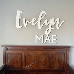 Custom Wood Name Sign for Nursery or Kids Room First & - Etsy