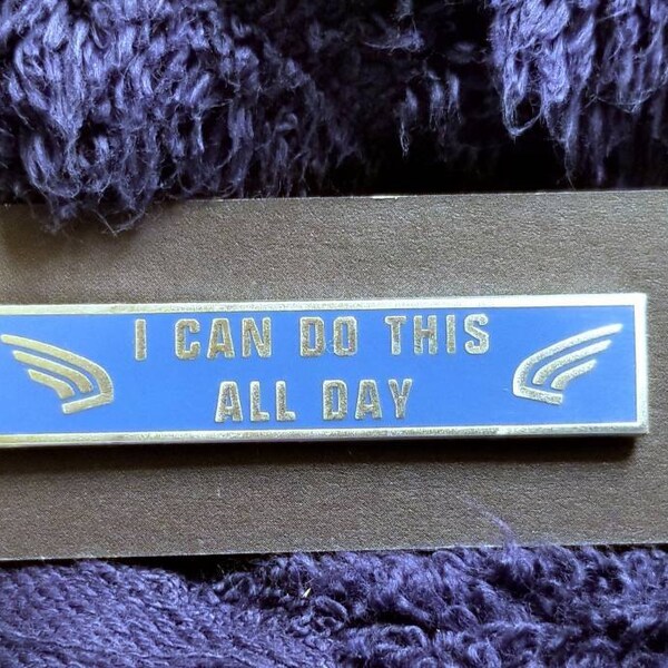 Captain America Enamel Pin - I Can Do This All Day - 2" Wide - Etsy