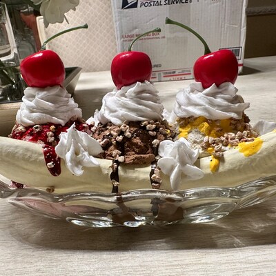 Fake Ice Cream Sundae Fake Hot Fudge Sundeaice Cream Decor - Etsy