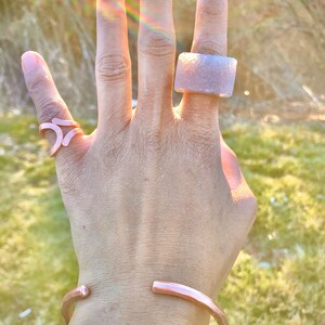 Textured Copper Band Rings Pure Copper Rings Arthritis Rings Gift Rings ...