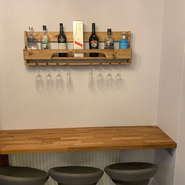 Floating Home Bar, Drinks Shelf, Gin Rack, Cocktail Display Cabinet ...