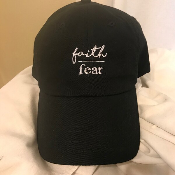 FAITH IS GREATER Than Fear Baseball Hat, Embroidered Dad Cap • Religion ...