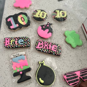 Glow in the Dark/ Neon Sugar Cookies - Etsy
