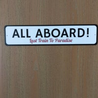 All Aboard Sign, Train Sign, Custom Train Station Sign, Family Name ...