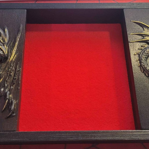 Custom Dnd Dice Box, Dnd Rolling Tray, Personalized Name Engraving ...