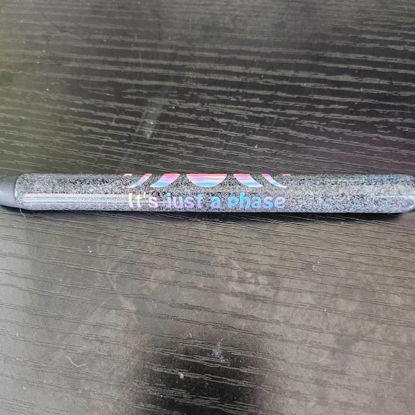 Phases of the Moon Glitter Gel Pen, Custom Epoxy Glitter Pen, Custom ...