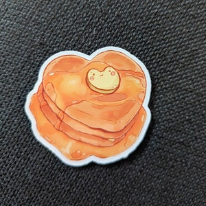 Pancake Frog Sticker Cute Kawaii Sweets Frog Sticker Froggy Sticker ...