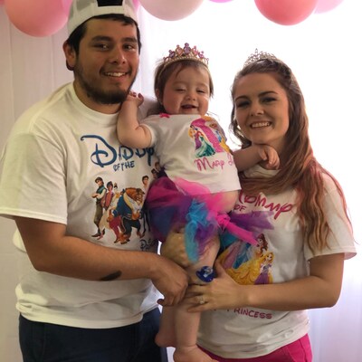 Disney Princess Family Birthday Shirts, Disney Princesses Birthday Shirt Set, Princess Family ...