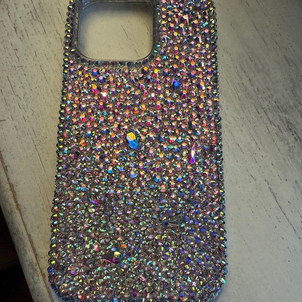 Cute Phone Case Skull Sparkly Crystal Diamond Rhinestone Hard/soft Back ...