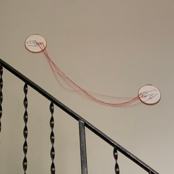 Knit Light Wall Hanging - Crochet Knitted String Light Fairy Light Wall ...