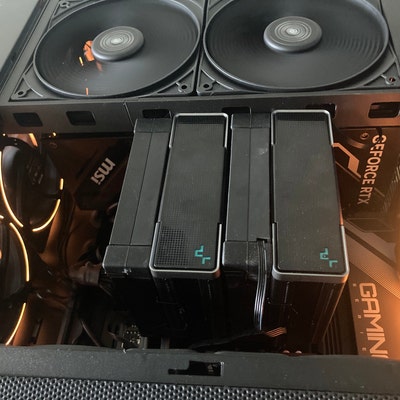 3D Printed Fractal North Fan Side Bracket Replica Upgraded PC Cooling ...
