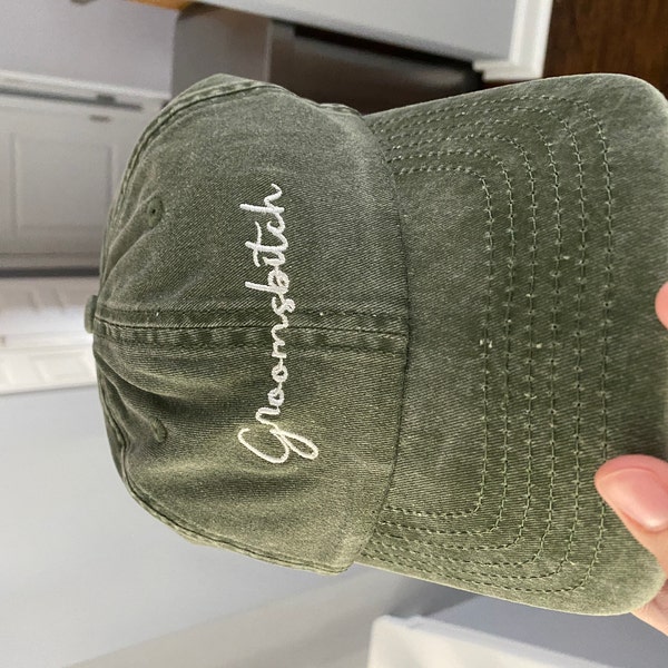 Add Name or Text to Back or Side of Baseball Cap,back of Hat Embroidery ...