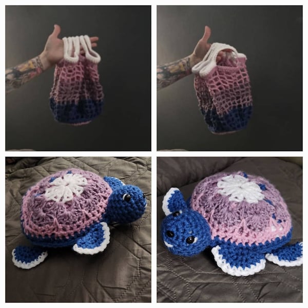 Foldable Turtle Bag - PDF Crochet Pattern - Etsy