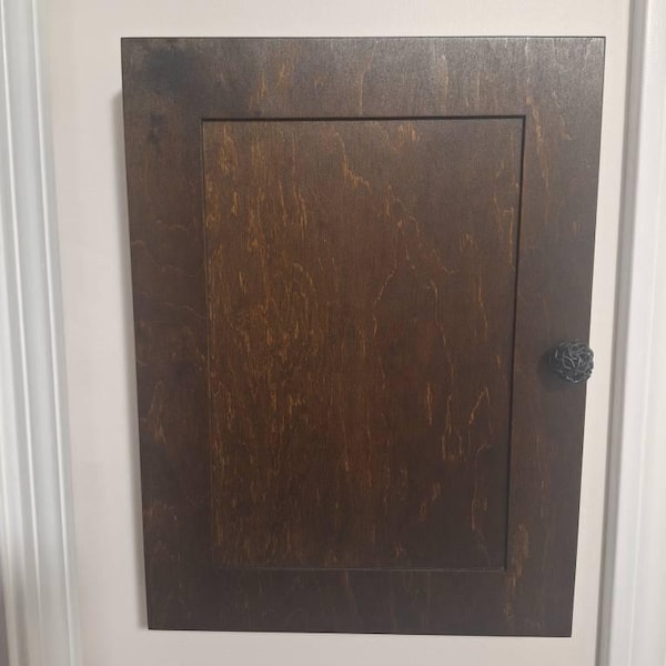 Walnut Dark Shutters Natural Wooden Family Big Key Box, Hanging Key Box ...