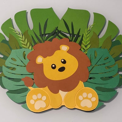 Cute Lion SVG. Lion PNG. Cricut Cut Files, Layered Files. Silhouette ...
