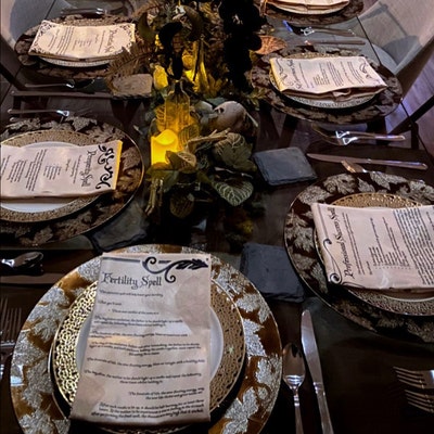 Positivity Spell Image Witches' Dinner Party Digital Clipart Instant ...