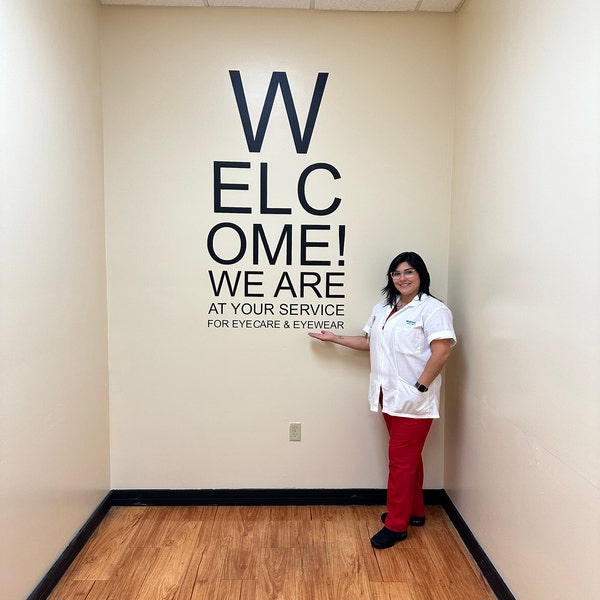 Eye Chart, Welcome Sign, Optometrist Gifts, Optometry, Glasses ...