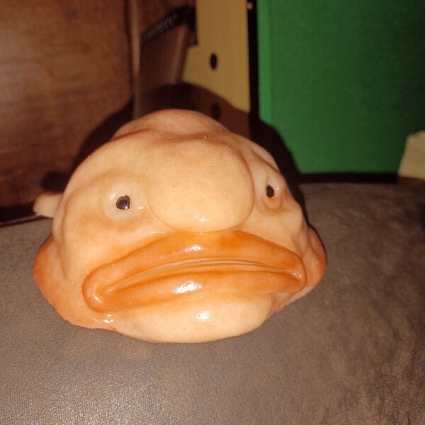 Platinum Silicone Blobfish Prop Cool Desk Item Gift Handmade Realistic ...
