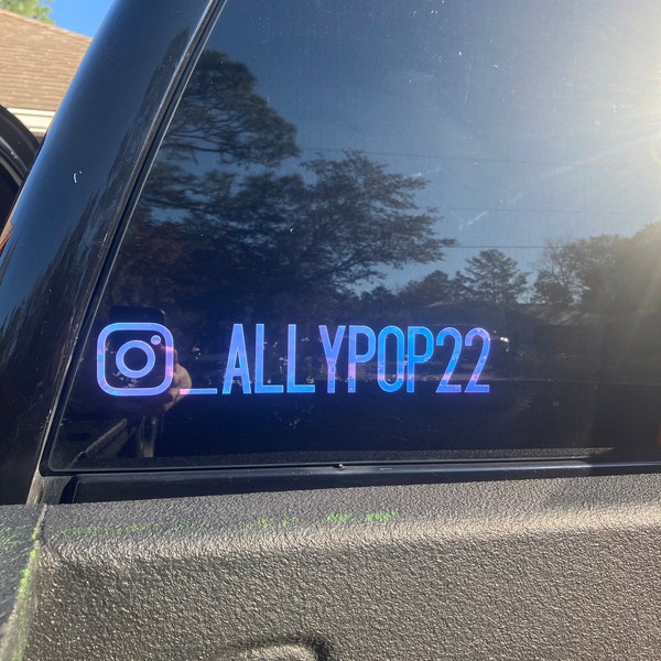 Instagram Sticker | Social Media Sticker | Vinyl Car Decal ...