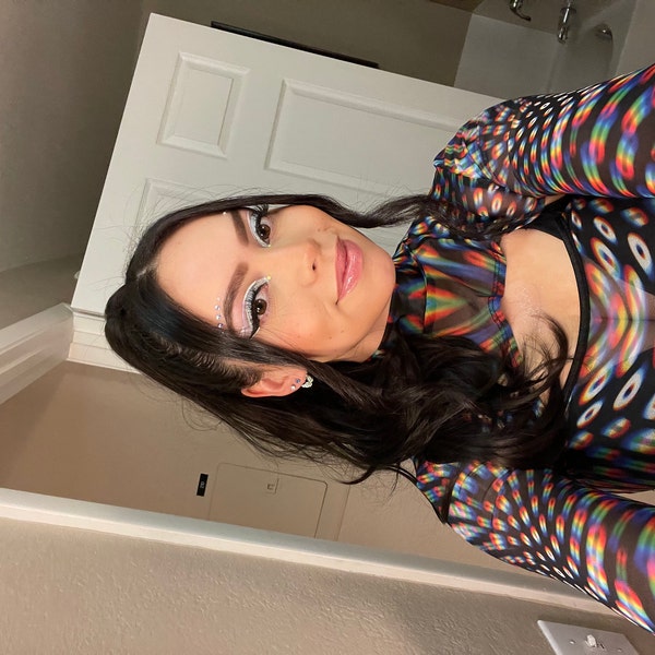 Rave Mesh Top, Transparent Crop Top, Sheer Crop Top, Mesh Bolero ...